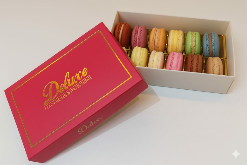 Coffret Macarons 18 Pieces – Assortiment Deluxe Raffine